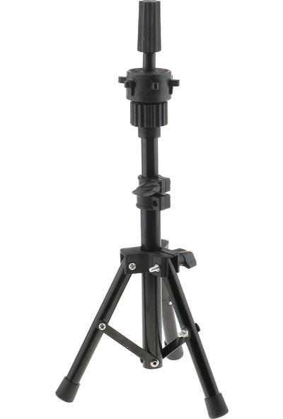 Strade Store - Metal Kozmetoloji Manken- Başlık Tutucu Tripod Standı Siyah 14.96 - 21.26 Inç