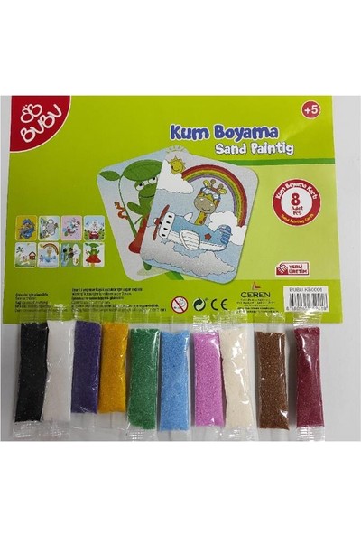 Bubu Bu-Bu Poşetli Kum Boyama Seti