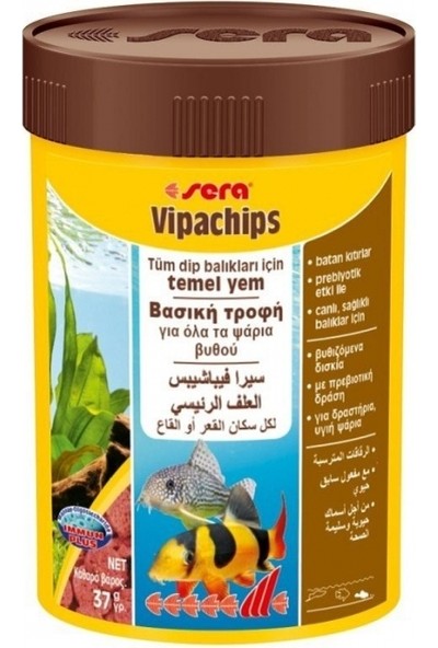 Özömek Prestij Sera Vipachips Tablet Vatoz Balığı Yemi 100 ml Özömek Prestij Sera Vipachips Tablet Vatoz Balığı Yemi 100 ml