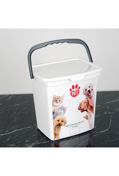 Scala Store Pet Evcil Hayvan Kedi Köpek Kuru Mama Saklama Kabı Beyaz 600 ml Scala Store Pet Evcil Hayvan Kedi Köpek Kuru Mama Saklama Kabı Beyaz 600 ml