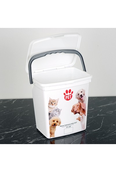 Scala Store Pet Evcil Hayvan Kedi Köpek Kuru Mama Saklama Kabı Bej 600 ml Scala Store Pet Evcil Hayvan Kedi Köpek Kuru Mama Saklama Kabı Bej 600 ml