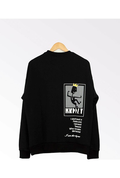 Breezy Siyah Krffzy Sweatshirt