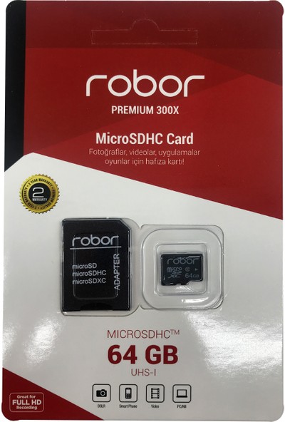 Robor NT-91087 64GB Micro Sd Hafıza Kartı Robor NT-91087 64GB Micro Sd Hafıza Kartı