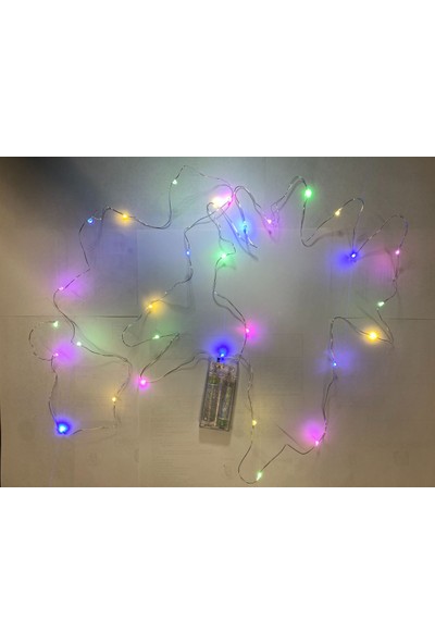 Çağatay Elektrik Peri LED 3 Metre Rgb Renkli Pilli Dekoratif Aydınlatma Çağatay Elektrik Peri LED 3 Metre Rgb Renkli Pilli Dekoratif Aydınlatma