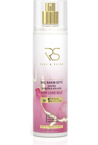 Rise & Shine Keratin Kolajen Saç Bakım Sütü