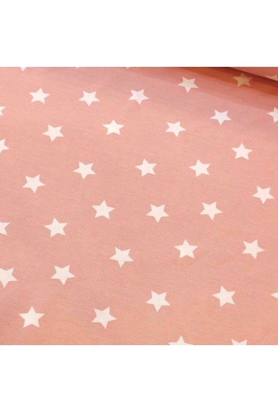 Daisy Star Pudra Beyaz Yıldız Duck Keten Kumaş Daisy Star Pudra Beyaz Yıldız Duck Keten Kumaş