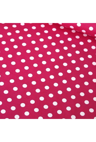 Daisy Star Fuşya L Puantiye Duck Keten Kumaş Daisy Star Fuşya L Puantiye Duck Keten Kumaş