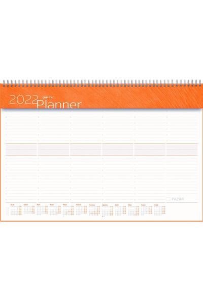 Gıpta 252-SMK 2022 40X28 Spiralli Planner Gıpta 252-SMK 2022 40X28 Spiralli Planner