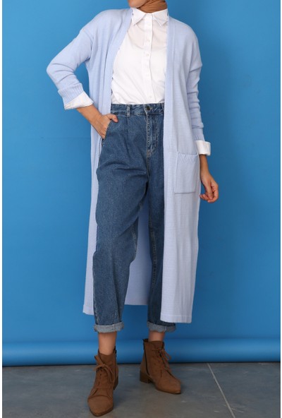 ALLDAY Cepli Uzun Triko Hırka