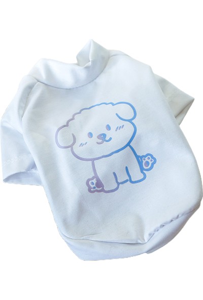 Eternal Köpek Pet T-Shirt Karikatür Baskı Polyester Iki Bacaklı (Yurt Dışından)