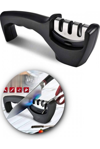 Mallame Profesyonel Bıçak Bileme Aleti El Bıçakları Mutfak Makası Bileyici Çelik Sürmene Bıçak Bileme Taşı