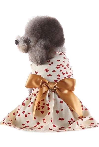 Eternal Yavru Köpek Pet T-Shirt Kalp Baskılı Sevimli Iki Bacaklı (Yurt Dışından) Eternal Yavru Köpek Pet T-Shirt Kalp Baskılı Sevimli Iki Bacaklı (Yurt Dışından)