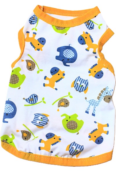 Eternal Pet T-Shirt Yuvarlak Boyun Iki-Bacaklı Pamuk Karikatür Baskı (Yurt Dışından)