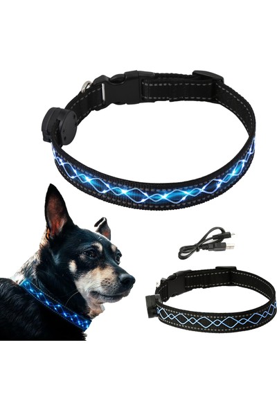 Eternal LED Köpek Yaka 3 Aydınlatma Modları Ayarlanabilir Şarj Edilebilir Parlak Naylon (Yurt Dışından) Eternal LED Köpek Yaka 3 Aydınlatma Modları Ayarlanabilir Şarj Edilebilir Parlak Naylon (Yurt Dışından)