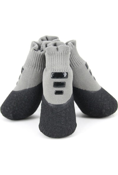 Eternal 4 Adet Pet Ayakkabı Su Geçirmez Kaymaz Iyi Esneklik Pet Köpek Sneakers (Yurt Dışından)