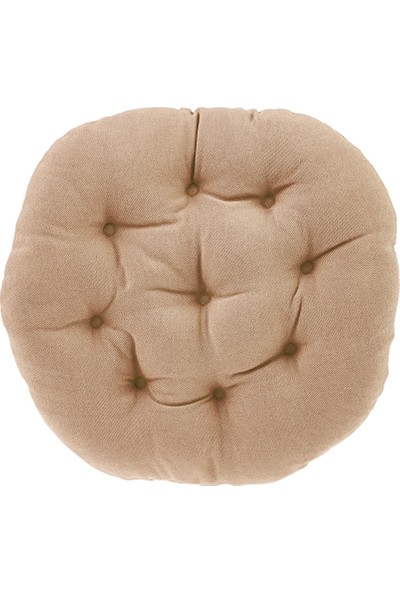 Sarah Anderson Bej Puntolu Yuvarlak Minder 40 x 40 cm