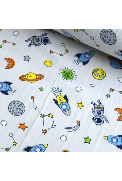 Buz Mavi Uzay Flanel Pazen Kumaş