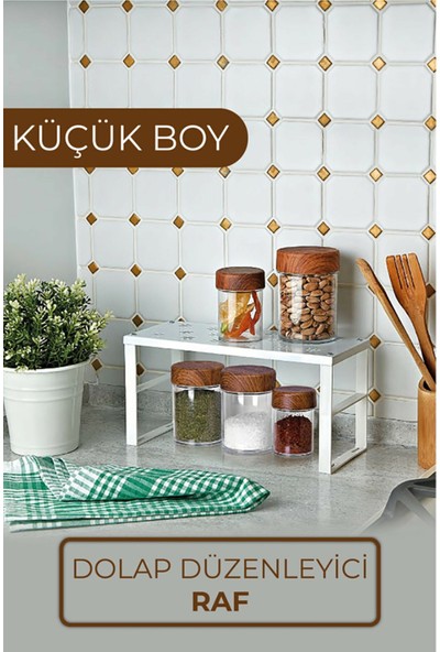 Venite Küçük Boy Metal Tezgah ve Dolap Içi Raf Düzenleyici