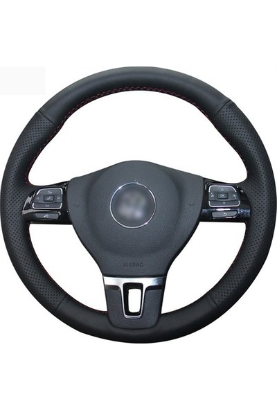 Fox Volkswagen Passat B7 Deri Direksiyon Kılıfı Araca Özel Dikmeli Dikişli Fox Volkswagen Passat B7 Deri Direksiyon Kılıfı Araca Özel Dikmeli Dikişli