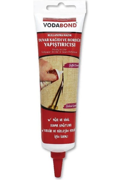 Vodaseal Duvar Kağıdı ve Bordür Yapıştırıcı Sıvı Tüp 165GR Vodaseal Vodaseal Duvar Kağıdı ve Bordür Yapıştırıcı Sıvı Tüp 165GR Vodaseal
