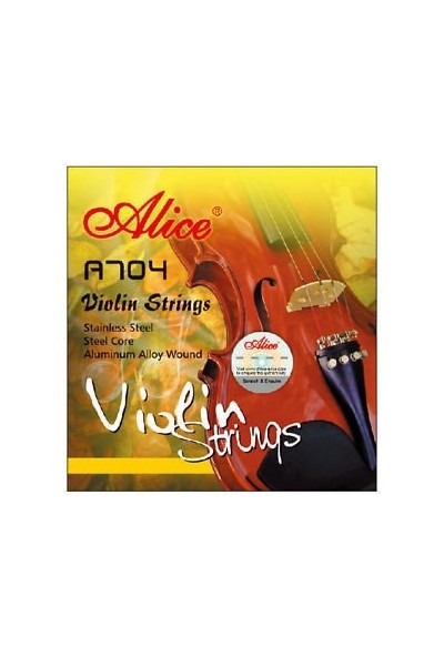 Alice A704 4/4 Keman Teli - Tam Takım