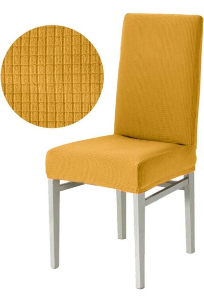 Nurlan 1 Adet Likrali Sandalye Kılıfı, Sandalye Örtüsü Yıkanabilir Piti Kare Desen Nurlan 1 Adet Likrali Sandalye Kılıfı, Sandalye Örtüsü Yıkanabilir Piti Kare Desen