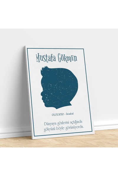 Sevimli Hediye Kişiye Özel Gökyüzü Yıldız Haritası Kanvas Tablo Sevimli Hediye Kişiye Özel Gökyüzü Yıldız Haritası Kanvas Tablo