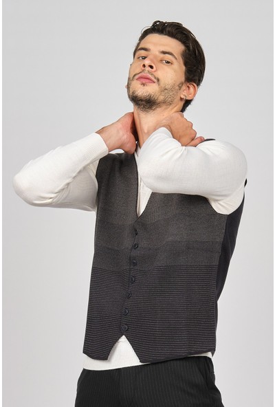 Çizgi Triko Erkek Parça Desenli Yelek 42584240 M.lacivert Çizgi Triko Erkek Parça Desenli Yelek 42584240 M.lacivert