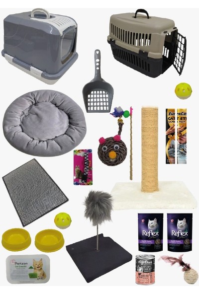 Bio Sand Petzen Kedi Tuvaleti ve Ihtiyaçları 20'li Set Bio Sand Petzen Kedi Tuvaleti ve Ihtiyaçları 20'li Set