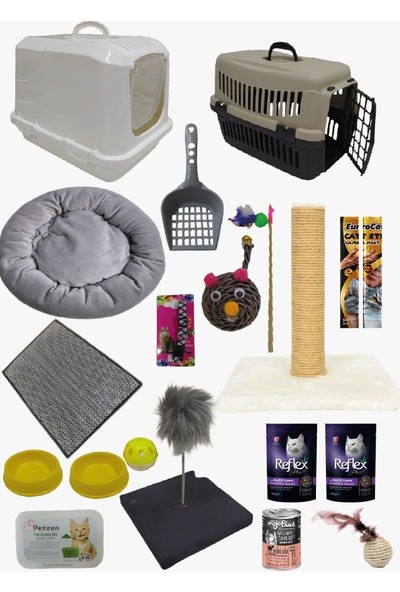 Bio Sand Petzen Kedi Tuvaleti ve Ihtiyaçları 20'li Set Bio Sand Petzen Kedi Tuvaleti ve Ihtiyaçları 20'li Set