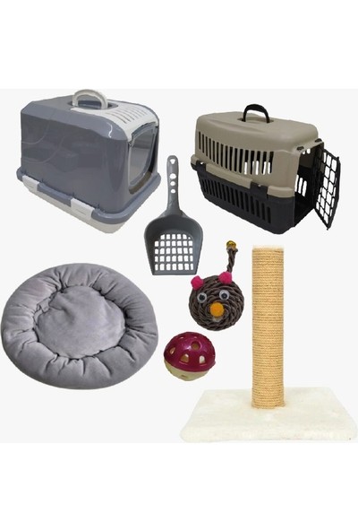Bio Sand Petzen Kedi Ihtiyaçları ve Oyun Seti 7'li Bio Sand Petzen Kedi Ihtiyaçları ve Oyun Seti 7'li