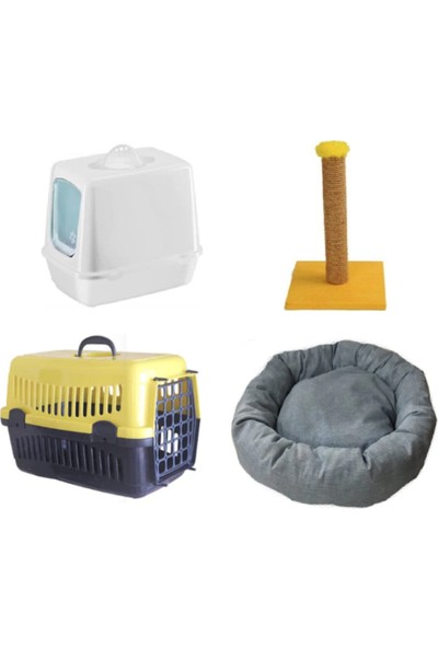 Bio Sand Kedi Tuvaleti Tırmalama Tahtası Kedi Yastığı Kedi Taşıma Çantası