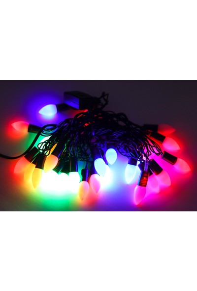 Bayram Gold Orion OR-004 Su Geçirmez Yağmur Damla Renkli LED - 28 Ledli &3 mt