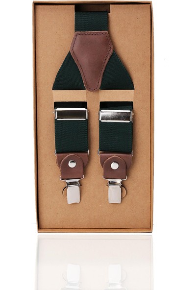 Kravatkolik Yeşil Renk Deri Bağlantılı Erkek Pantolon Askısı PAN45 Kravatkolik Yeşil Renk Deri Bağlantılı Erkek Pantolon Askısı PAN45