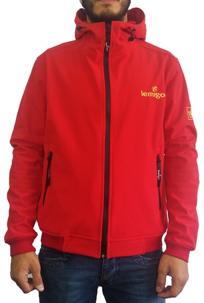 Argeus Softshell Kapşonlu Ceket Kırmızı M