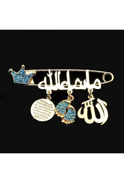 Sahi Aksesuar Arapça Maşallah Yazılı Bebek Yaka Iğnesi 41 Sahi Aksesuar Arapça Maşallah Yazılı Bebek Yaka Iğnesi 41