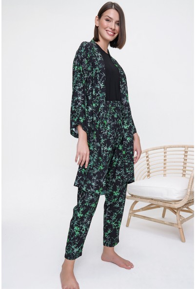 Aker 18202111 Kruvaze Kapama Kimono