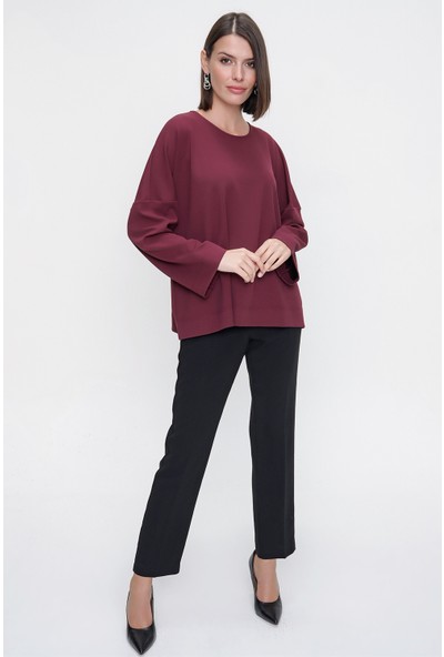 Aker 2581111 Rahat Kesim Örme Bluz