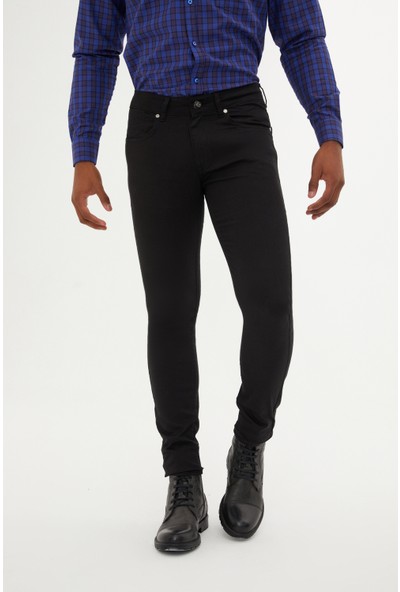 Hatemoğlu Siyah Slim Fit Kot Pantolon