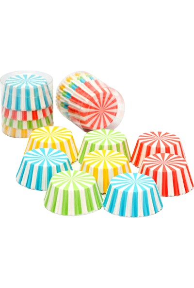 Eternal 100 Adet Kek Gömlekleri Gıda Sınıfı Isıya Dayanıklı Kağıt Kek Muffin Bardaklar (Yurt Dışından)