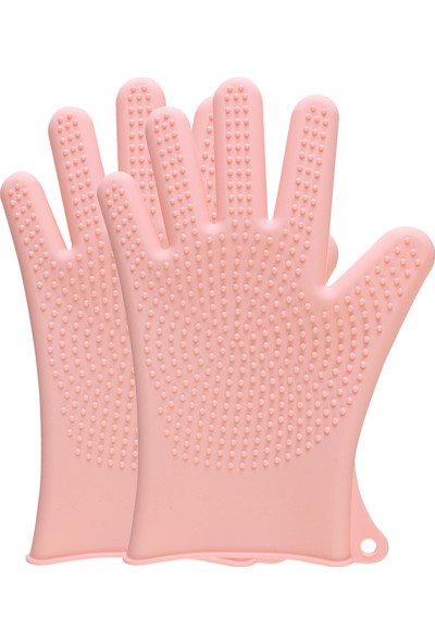 Eternal 1 Çift Silikon Eldiven Isıya Dayanıklı Çok Amaçlı Mutfak Için Temizlik Eldiven (Yurt Dışından)