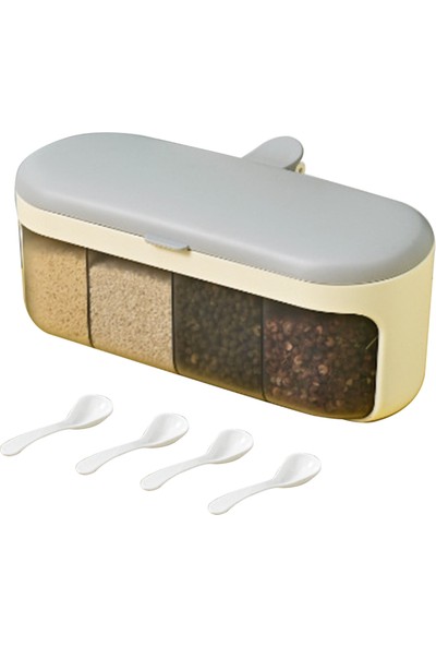 Eternal 1 Takım 4 Izgaralar Baharat Kutusu Kolu ile Pp Çeşni Kavanoz (Yurt Dışından)