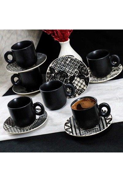 Acar FDS-9572 Porselen 12 Parça Türk Kahvesi Fincan Takımı Acar FDS-9572 Porselen 12 Parça Türk Kahvesi Fincan Takımı