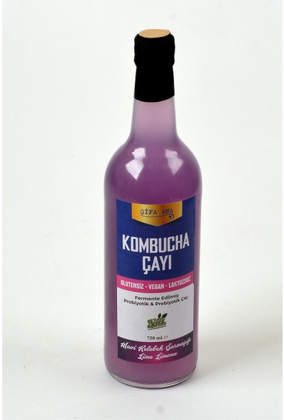 Şifa Ana Mavi Kelebek Sarmaşığı & Lime Limonlu Kombucha Çayı 750 ml Şifa Ana Mavi Kelebek Sarmaşığı & Lime Limonlu Kombucha Çayı 750 ml