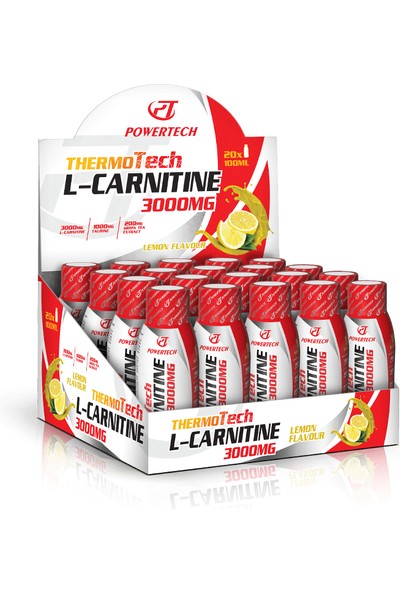 Powertech Thermotech L-Carnitine 3000 Mg 20 Ampul - Limon Powertech Thermotech L-Carnitine 3000 Mg 20 Ampul - Limon