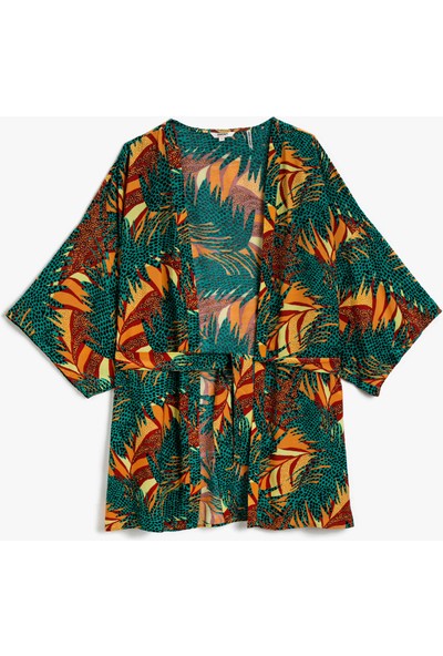 Koton Kadın Baskılı Kimono Kemerli