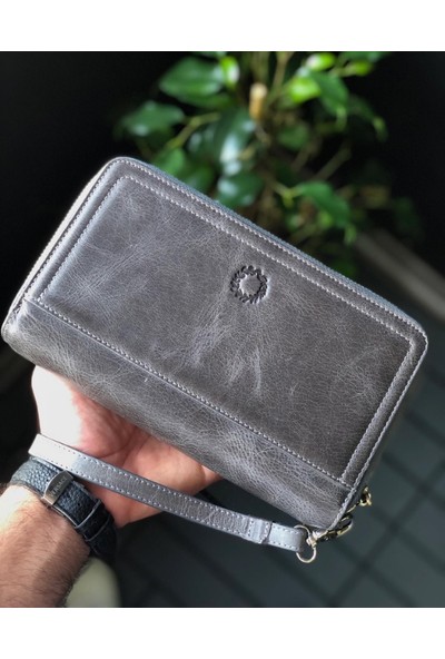 Cüzcan Noti Unisex Deri Telefon Cüzdanı El Çantası