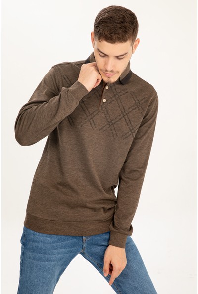 Corazzo Polo Yaka Desenli Selanik Triko