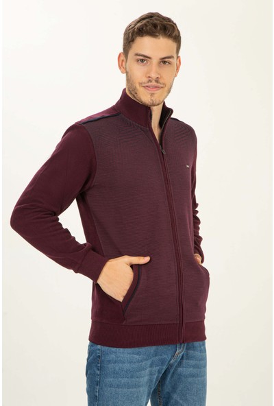 Corazzo Dik Yaka Selanik Erkek Triko Hırka