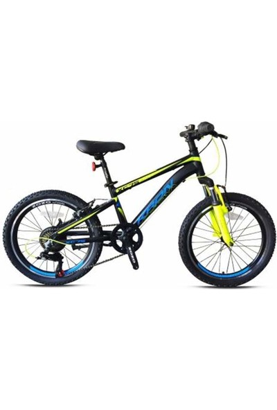Kron Xc 75 20 Jant Mtb 11 Inç 7 Vites V Fren Mat Siyah Neon Sarı Mavi